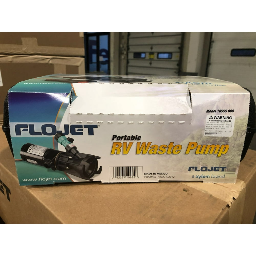 Flojet 18555000A - 8.0 GPM 12 VDC Waste Pump with Garden Clean-Out ...