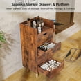 OmySalon 4-Layer Salon Storage Cabinet, Hairdresser Furniture, Rustic ...