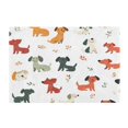 Bathroom Plush Absorbent Mat Combined U-Shaped Square Pad Bath Mat ...