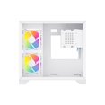 DIYPC White Gaming Computer Case, Micro ATX, USB3.0, Dual Tempered ...