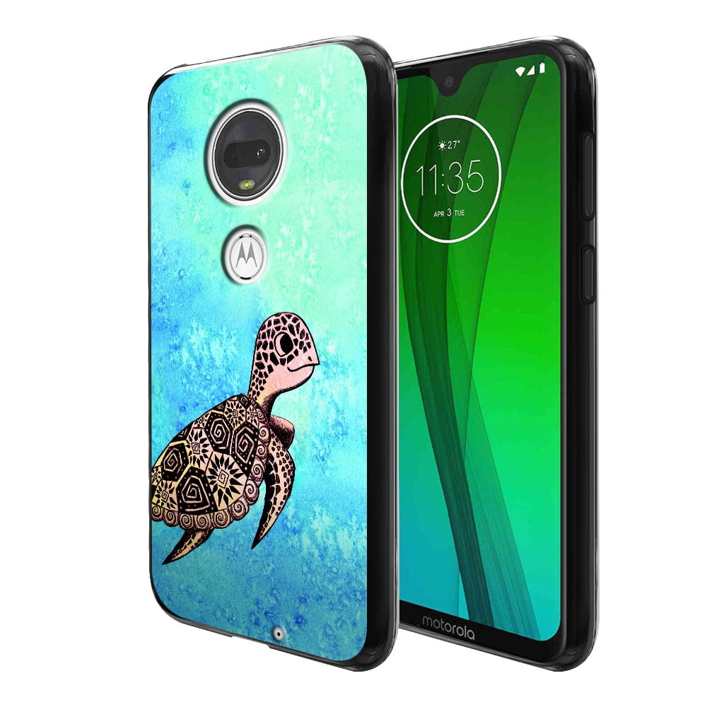 FINCIBO Soft TPU Black Case Slim Protective Cover for Motorola Moto G7 ...
