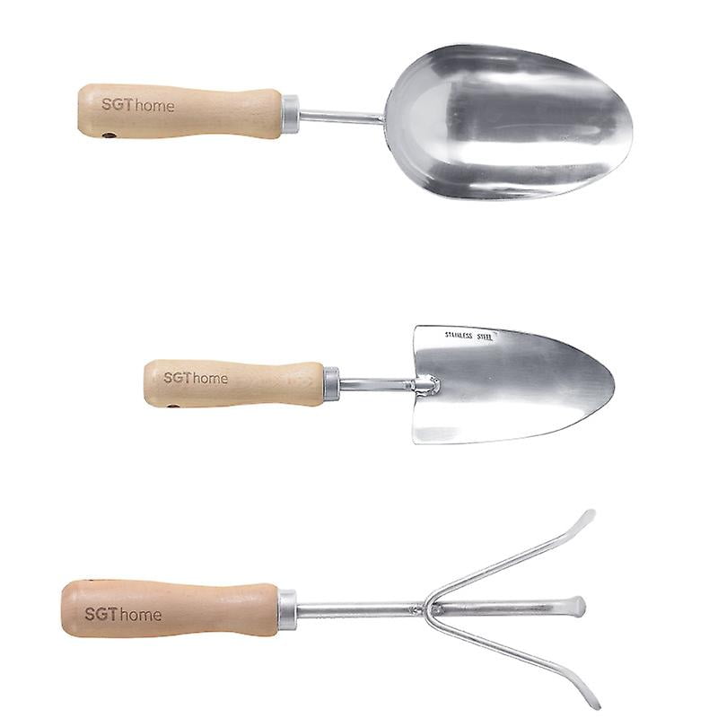 Herramienta de desmalezado de acero inoxidable con mango de madera ...