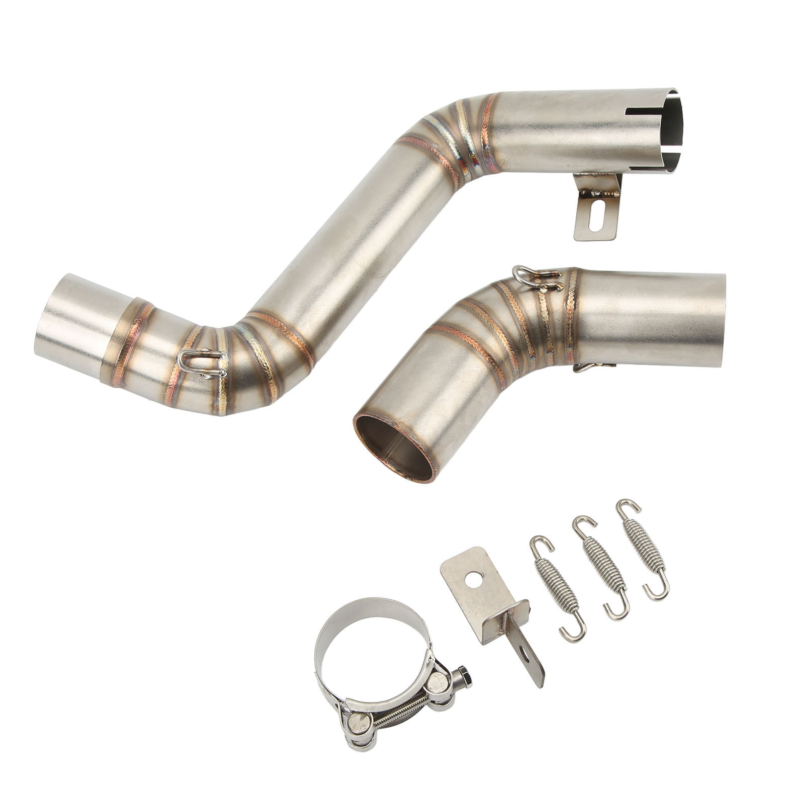 Motorcycle Exhaust Middle Pipe Stainless Steel Mid Link Exhaust System ...