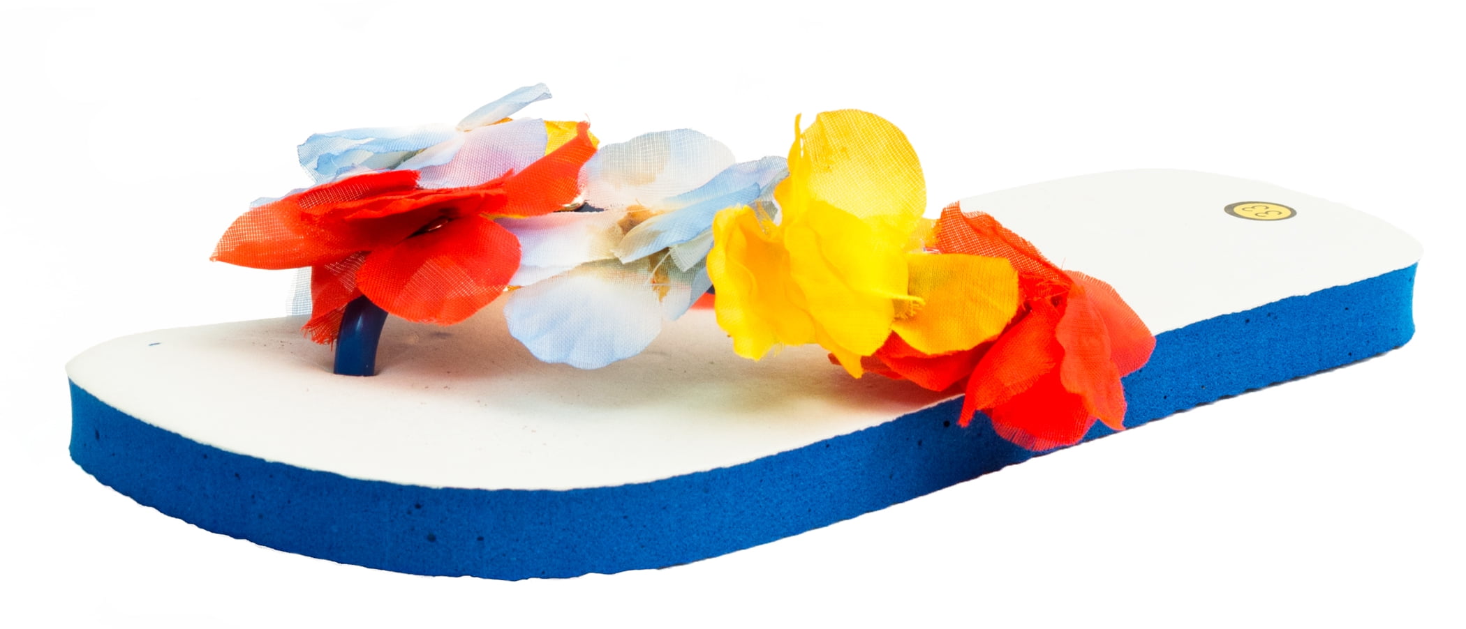 Veil Entertainment Child Hawaiian Luau Flip Flop Flower Sandals, One ...