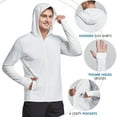 MOSEYEYOO Men's UPF 50+ UV Full Zip Sun Protection Jacket Hoodie with Pockets Lightweight ...