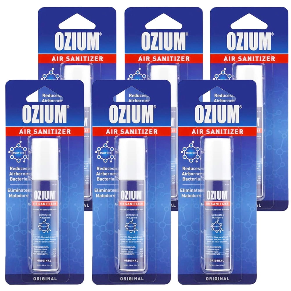 Ozium Air Sanitizer 0.8 oz Spray, Original 6-PACK - Walmart.com ...