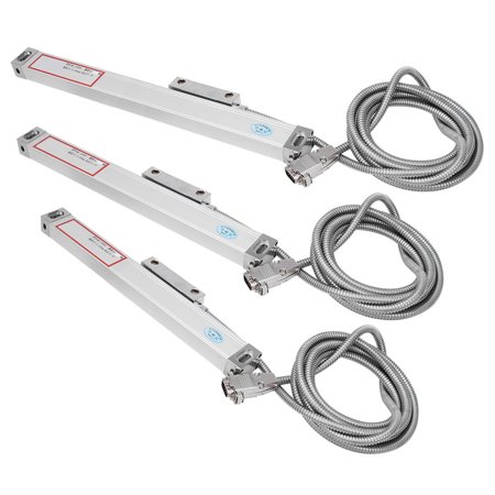 Wchiuoe 3Pcs Linear Encoder, 2AE/3AE Axis Readout DRO Linear Scale Aluminum Alloy Hardware ...
