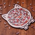 135-Piece Colorful Cat-Shaped Wooden Jigsaw Puzzle for Adults, Unique ...