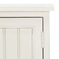 SAFAVIEH Landers Distressed White 2-Door Storage Console with 3 Removable Baskets, Decorative ...