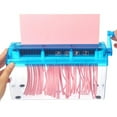 Portable Hand Shredder, Mini Desktop A6 Paper Shredder and Letter ...