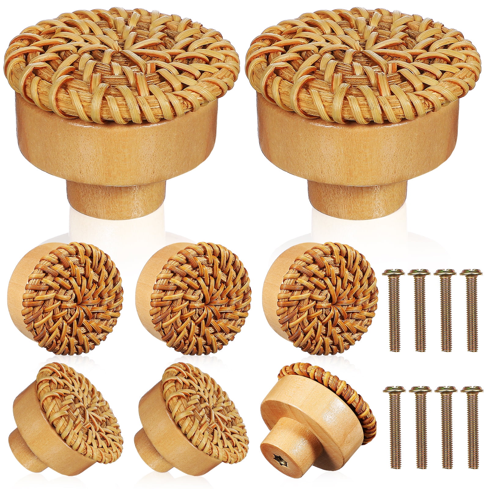 Click here for Deepcraff 8 Pcs Dresser Knobs Rattan Furniture Kno... prices