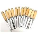 ARTESIA TOOL 12-Piece Wood Carving Chisel Set | 7.5" (19.1 cm) Length ...