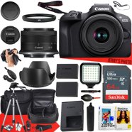 Canon EOS R100 Mirrorless Camera (Body Only) + 64 GB Memory + Tripod ...