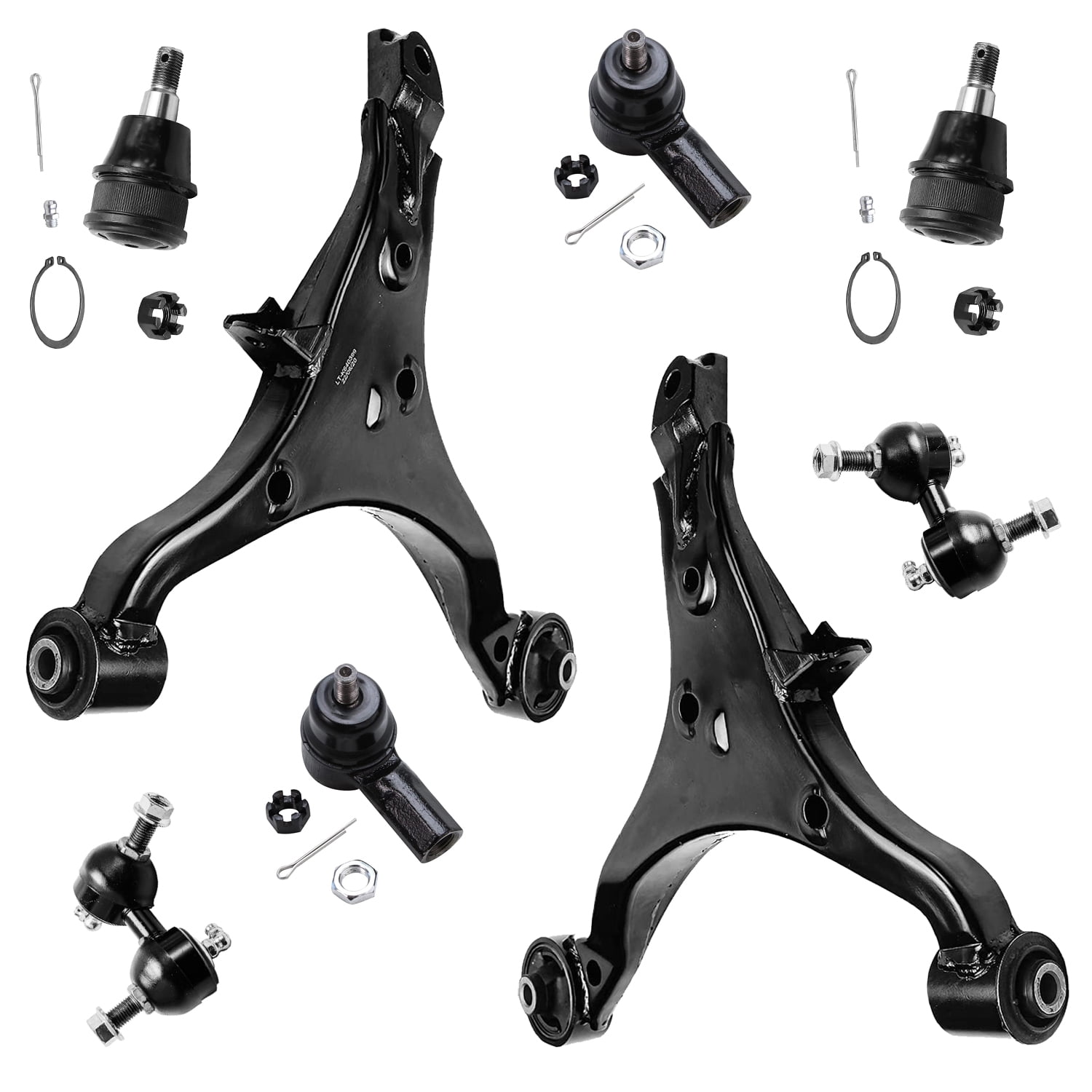 最短翌日発送可 Detroit Axle - Front Lower Control Arms w/Ball Joints Tie Rods ...