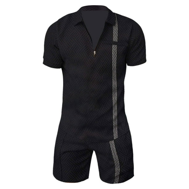 Black Short Outfits Men