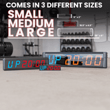 Synergee 16.5” Fitness Interval Timer, Wall Mounted Gym Timer with ...