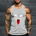 BVOFAR Men's Athletic Tank Tops Big and Tall Gym Workout Shirts X Eyes ...