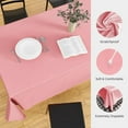 Blush Pink Table Cloth for Rectangle Table - 60 x 102 Inch Tablecloths ...