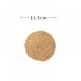 Round Woven Placemats, Boho Placemats Flax Straw Mats Natural Water ...