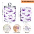 2PCS Clear Storage Jars Cotton Swabs Cans Translucent Plasticental ...