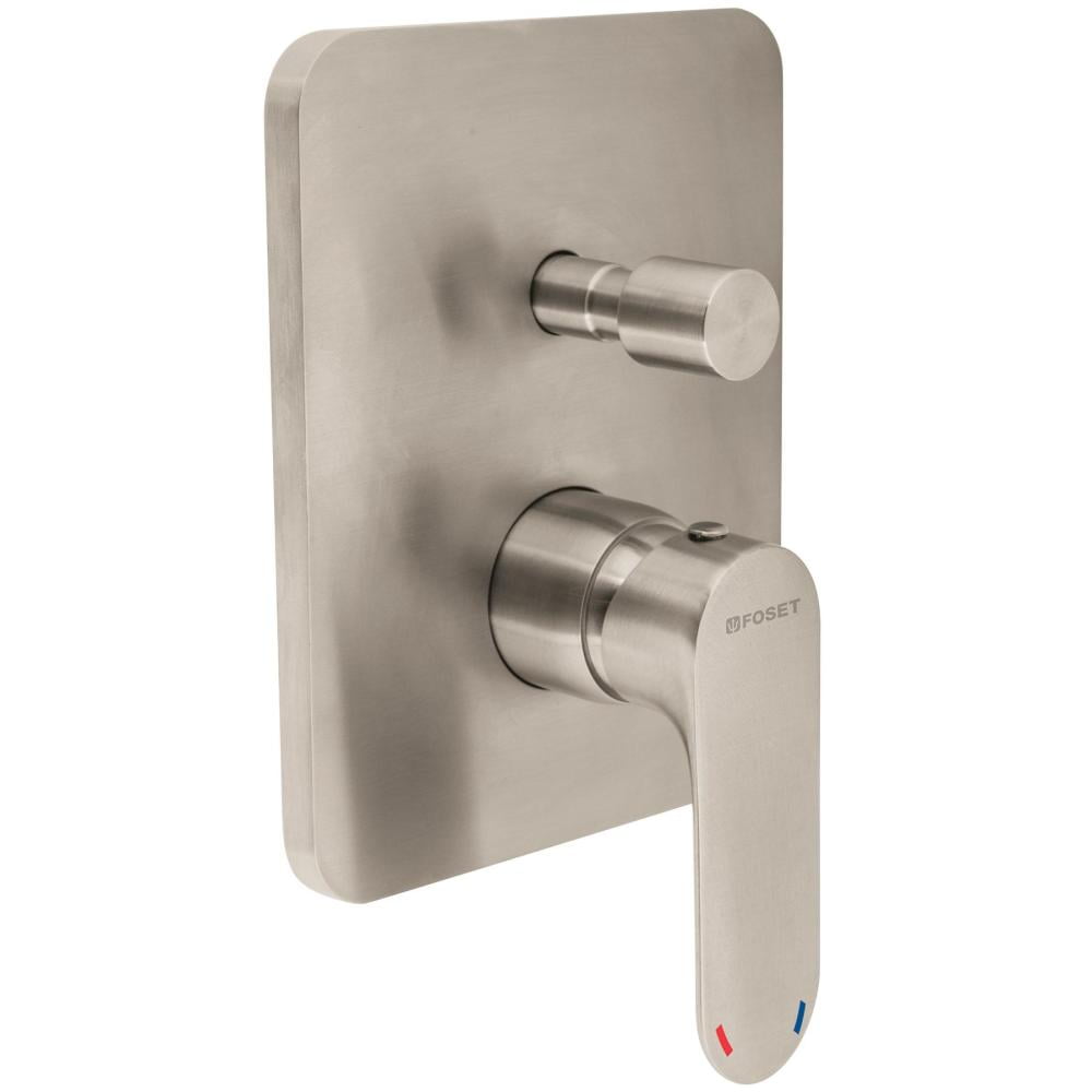 MONOMANDO RIVIERA FOSET 45185 para REGADERA CON DESVIADOR satín ...