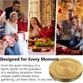 12-Pack 13" Gold Reef Charger Plates, Round Plastic Dinner Plate ...