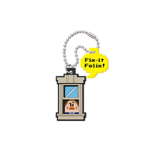 Wreck-It Ralph 8bit Nicelanders Gene Mini PVC Keychain - Walmart.com