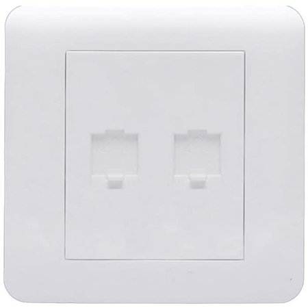 Chaowei CAT5E Computer Socket, 86-Type Dual-Port CAT5E RJ45 Network ...