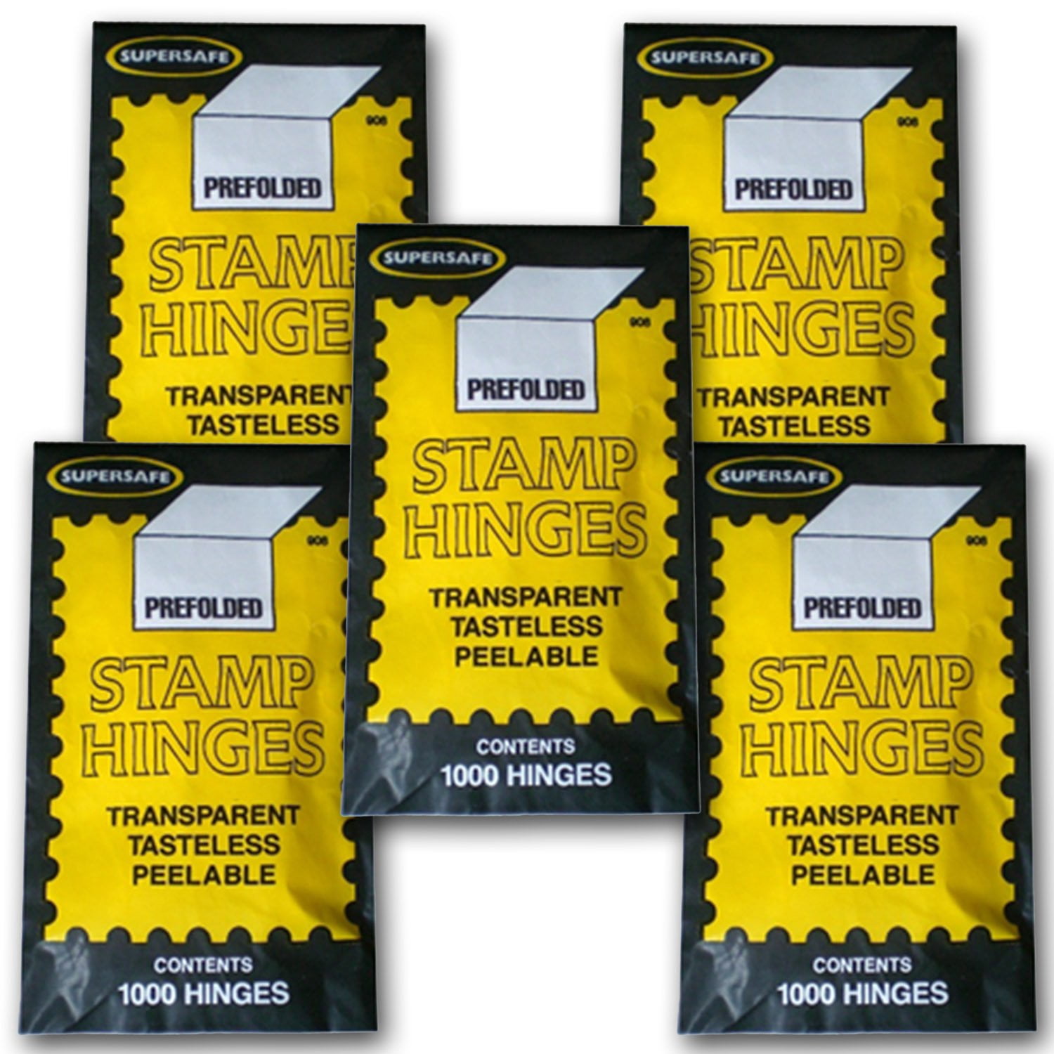 Supersafe Stamp Hinges FIVE Pack -- Total of 5000 Hinges - Walmart.ca