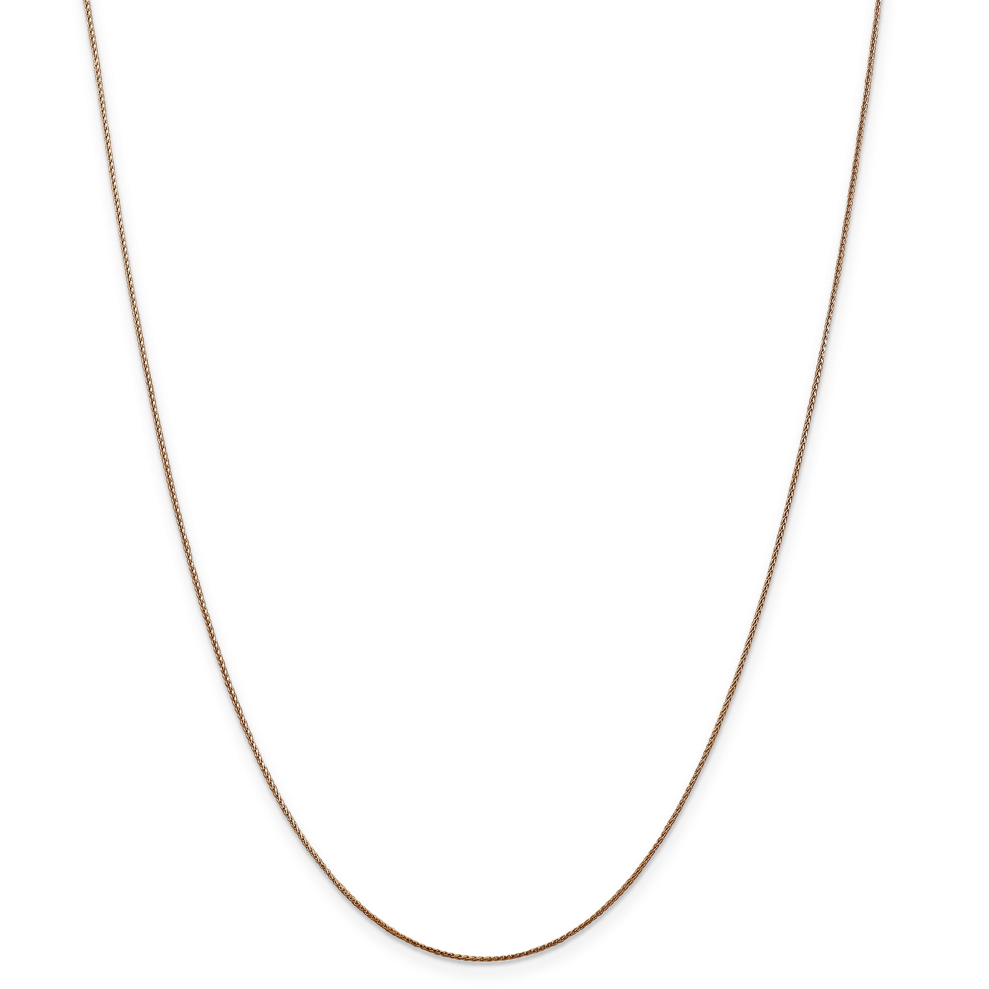 Leslie's 14k Rose Gold .8mm Baby Spiga (Wheat) Chain 20 Inch "Chains ...