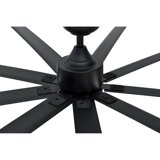 108" Industrial Ceiling Fan, 6 Speed with Control, Matte Black ...