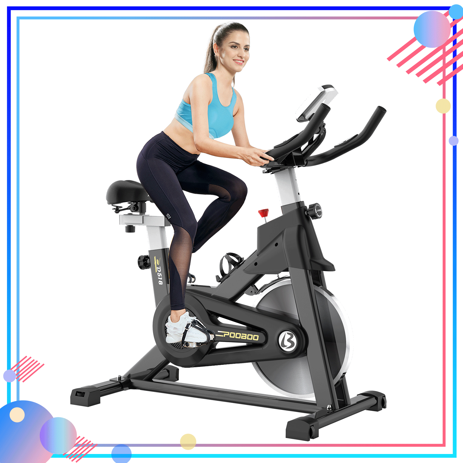 Snode Belt Drive Indoor Cardio Cycling Exercise Bike 8729 | atelier ...
