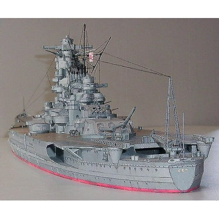 DIY Paper Model 1:250 IJN Yamato Battleship Navy Assemble Papercraft 3D ...
