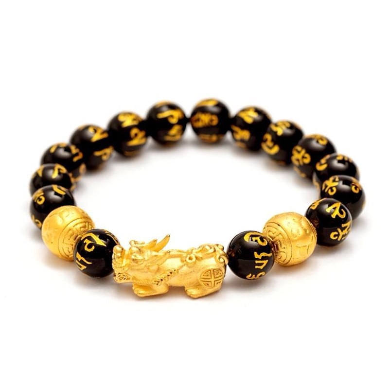 Click here for Ikemiter Feng Shui Black Obsidian Wealth Bracelet... prices