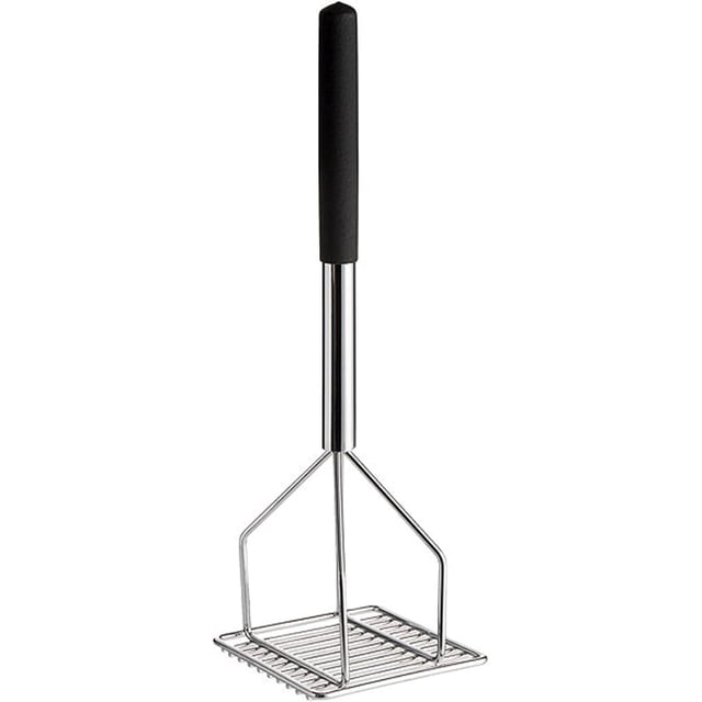 Truecraftware – 18- inch Square Shape Potato Masher Chrome Plated with ...