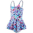 Conairie Swimsuit for Girl One Piece Cute Scale Print Bathing Suit with ...