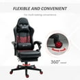 Vinsetto High Back Gaming Chair with Reclining Footrest, Adjustable ...
