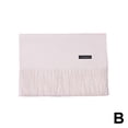 Agiufgs Long Scarf 70.20 X 27.30 in Solid Color Tassel, Warm Neck and ...