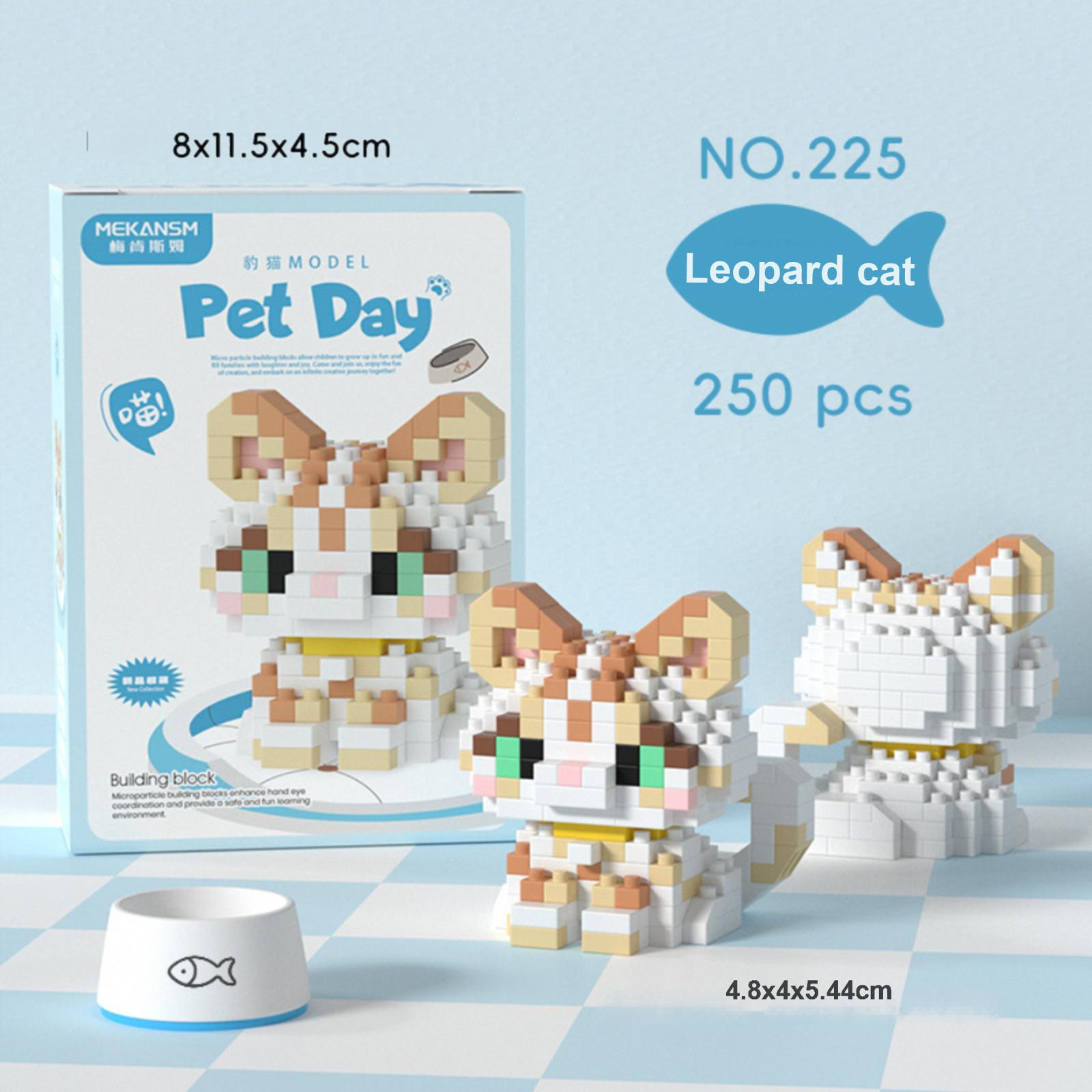 Kit de Construcción DIY Mekansm - Gato Salvaje (250 Piezas) - Bloques ...