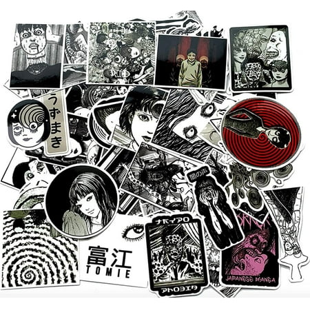 Tomie Stickers (56 Pcs), Junji Ito Horror Comics Japanese Vinyl Decal ...