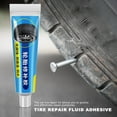 ZYAuto Tire Repair Adhesive Patches Glue,Auto Wheel Tyre Strong Adhesive Black Soft Rubber ...