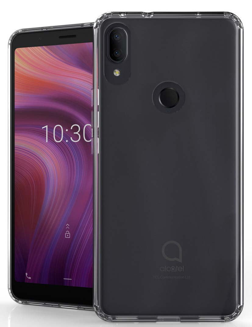 Case for Alcatel 3V 2019, Clear [Aquaflex] Transparent Flexible TPU ...