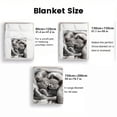 1pc Cozy Shorthair Bed Blanket - Portable Lightweight Fleece Throw with ...