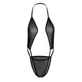 Qcmgmg Lingerie For Women Bodysuits Swimsuit High Cut Backless Bikini See Through