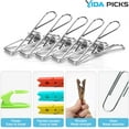 40 Pack Wire Clothes Pins Heavy Duty Outdoor, Stainless Steel ...