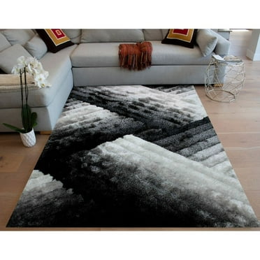 Mainstays Black Lines Modern Abstract 3pc Indoor Rug Set - Walmart.com