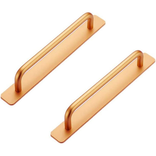 Gold - Stainless steel pulls without holes for bedrooms, bathrooms and ...