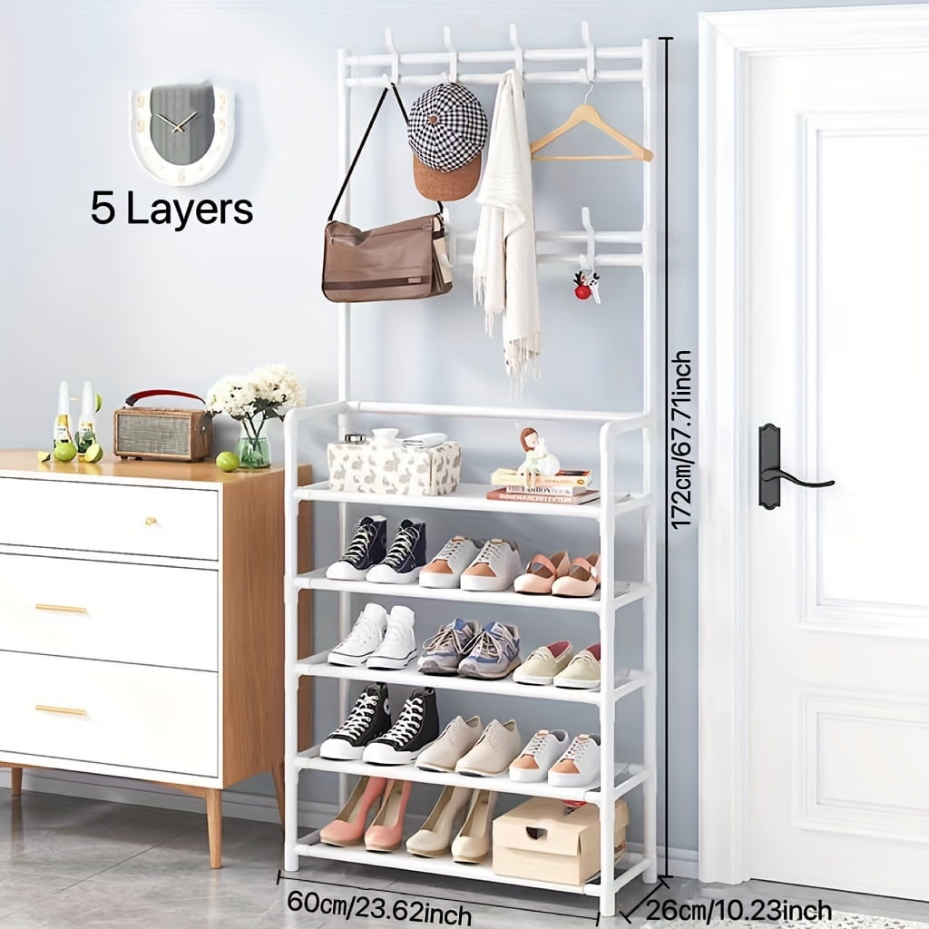 Click here for Grm 1pc Free Standing Floor Coat Rack  Multi-Layer... prices