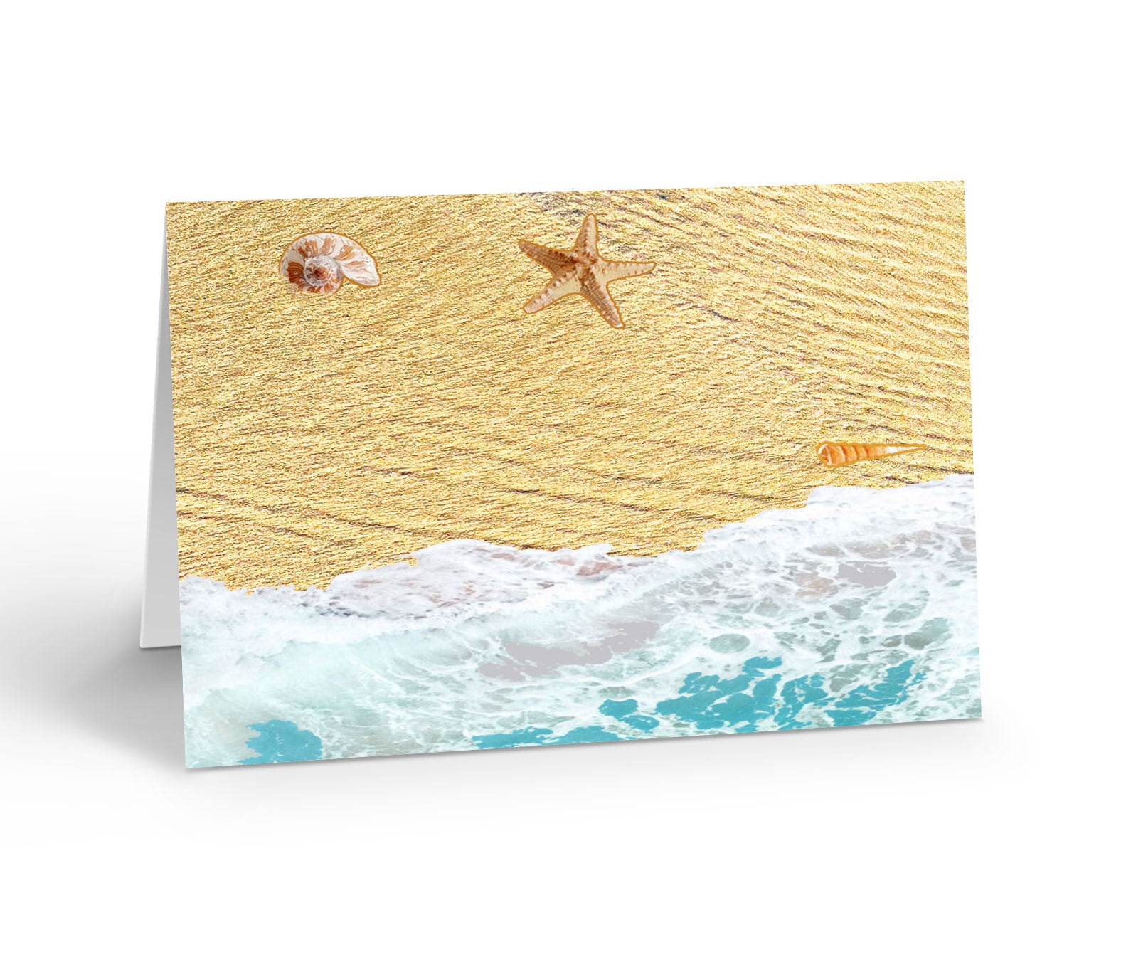 Beach Blank Note Cards - 10 Boxed Cards and Envelopes - 14403 - Walmart.com