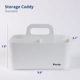 BLUE GINKGO Stackable Plastic Storage Caddy | Portable, Multipurpose ...
